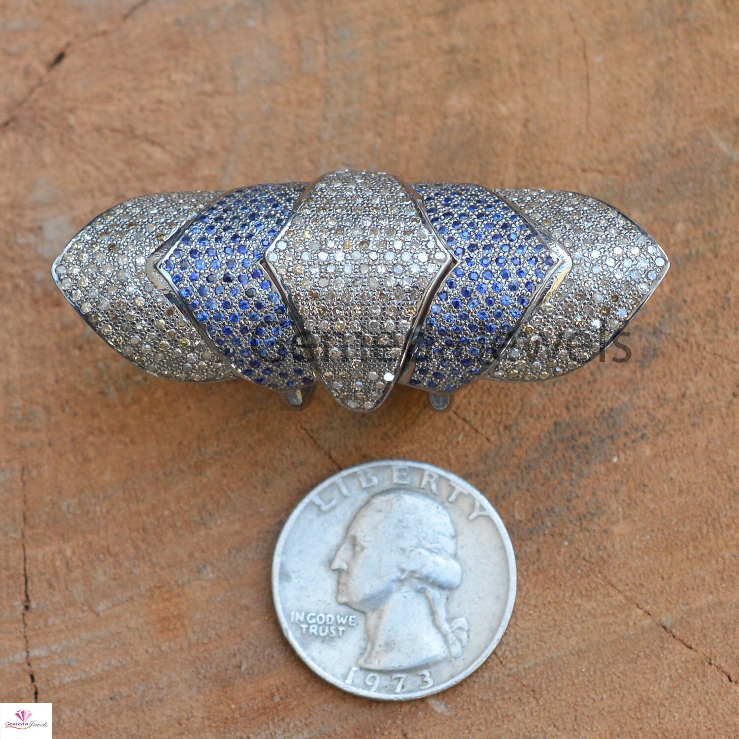 Sale Genuine Pave Diamond Ring Diamond Full Finger Knuckle | Etsy