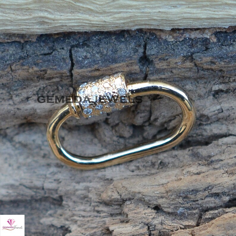 Sale 14k Yellow Gold Diamond Pave Lock Diamond Finding Lock - Etsy
