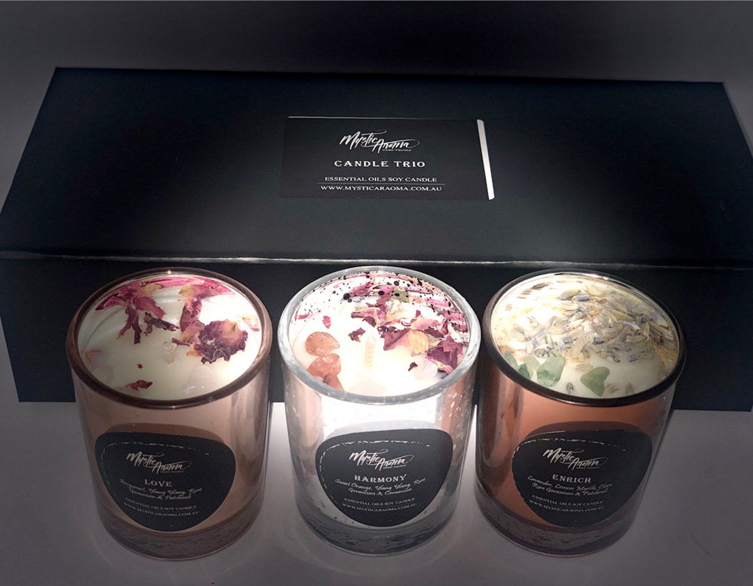 Hearty Candle Trio Gift Box, Birthday Pamper Gift, Thankyou Gift, Gift ...