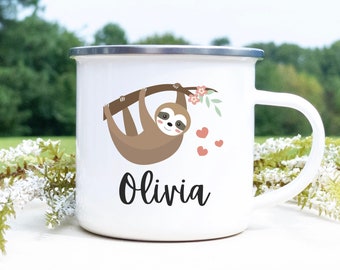 Sloth Mug Sloth Gift for Her Personalized Name Mug | Etsy