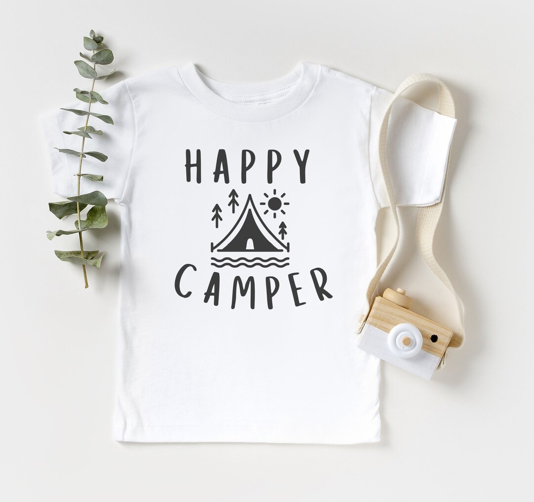 Happy Camper, Kids Camp Clothes, Camper Shirt, Adventure Outfit for ...