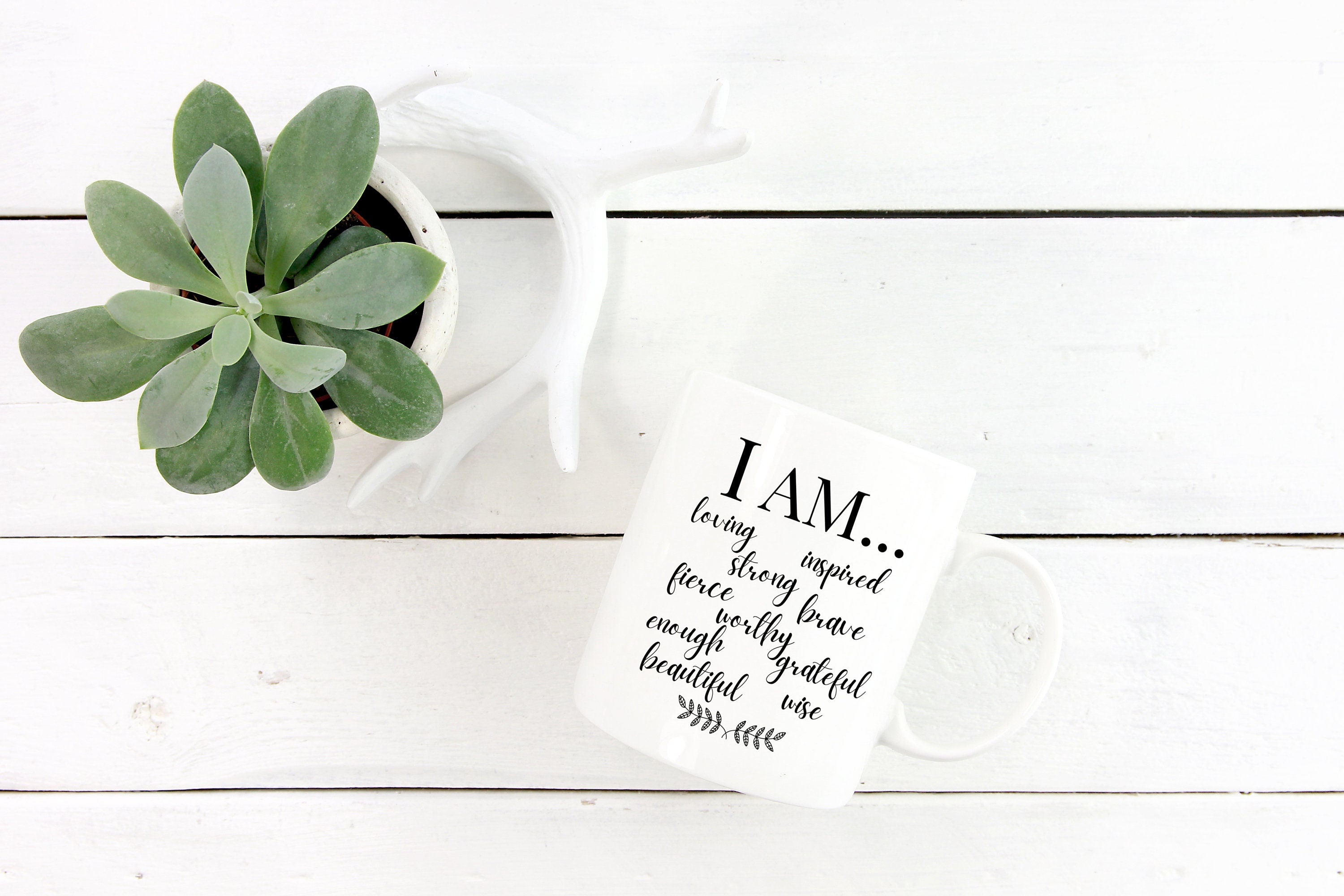 I Am Mug Positive Mug Inspirational Mug Gift Woman | Etsy