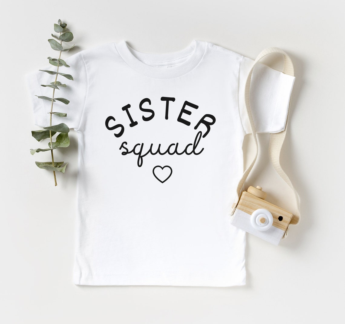 Sister Squad Sister Baby Announcement Big Sister Shirt - Etsy