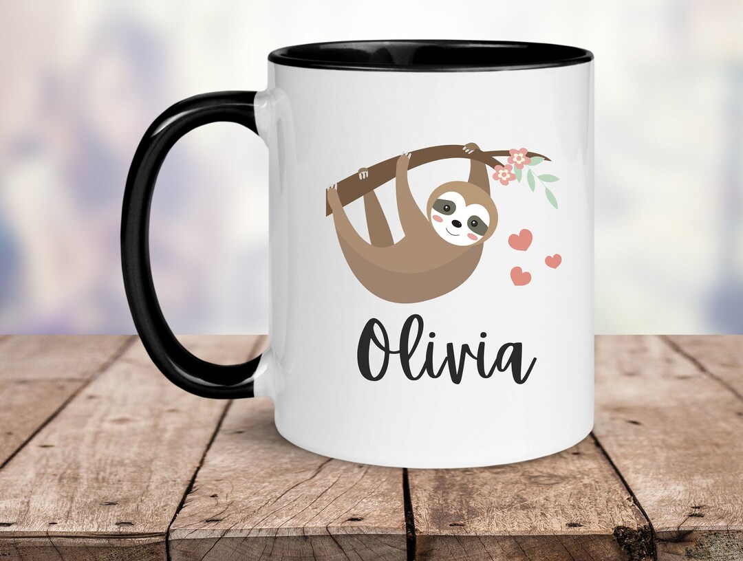 Sloth Mug Sloth Gift for Her Personalized Name Mug - Etsy