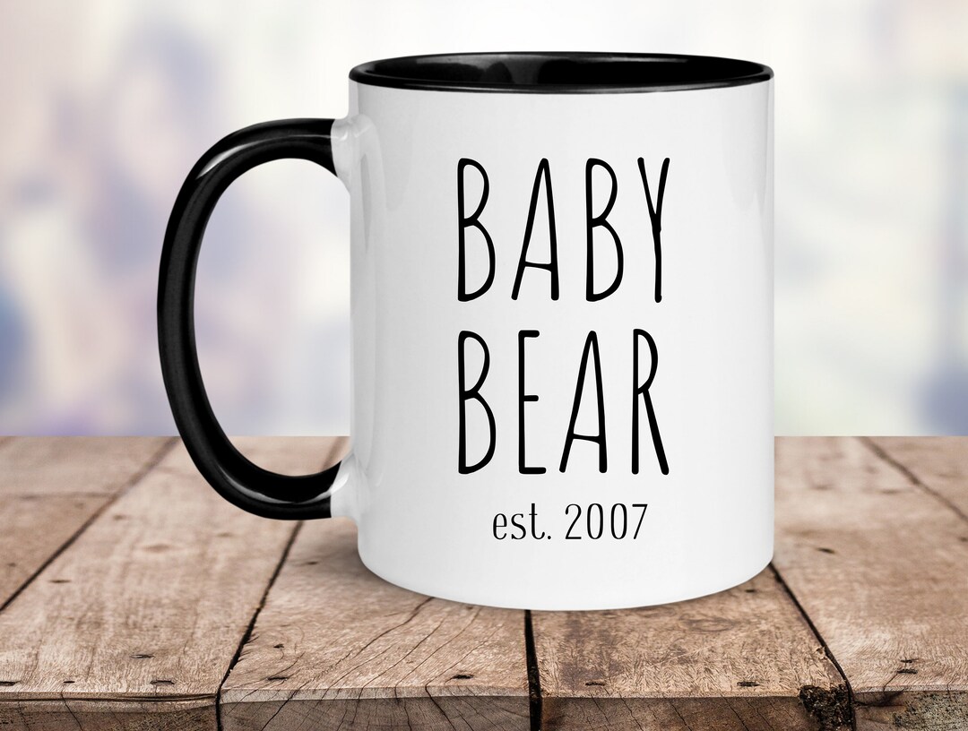 Baby Bear Mug, Mama Bear and Papa Bear Mug, New Mom and Dad Mugs, Baby ...