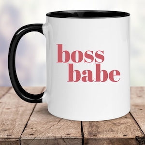 Boss Babe Mug, Girl Boss, Woman Entrepreneur Gift, Coffee Mug for Her ...