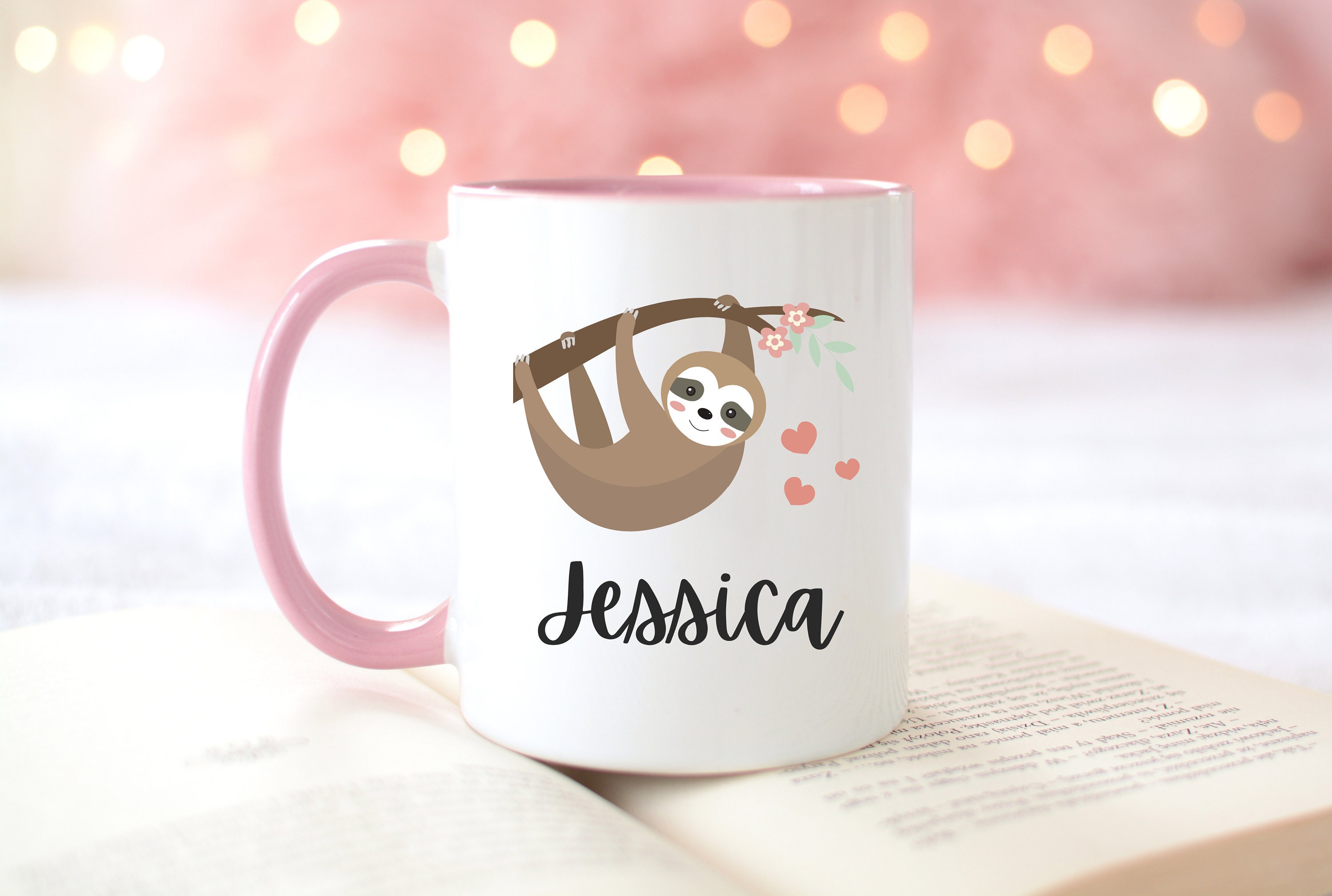 Sloth Mug Sloth Gift for Her Personalized Name Mug | Etsy