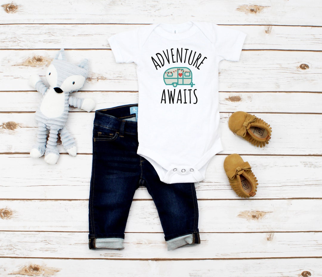 Adventure Awaits Baby Clothing, Camping Baby Boy Girl, Adventure Baby ...