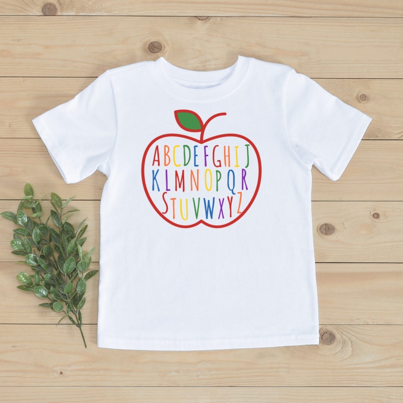 ABC Toddler Shirt, Alphabet Toddler Shirt, First Day of Preschool Shirt ...