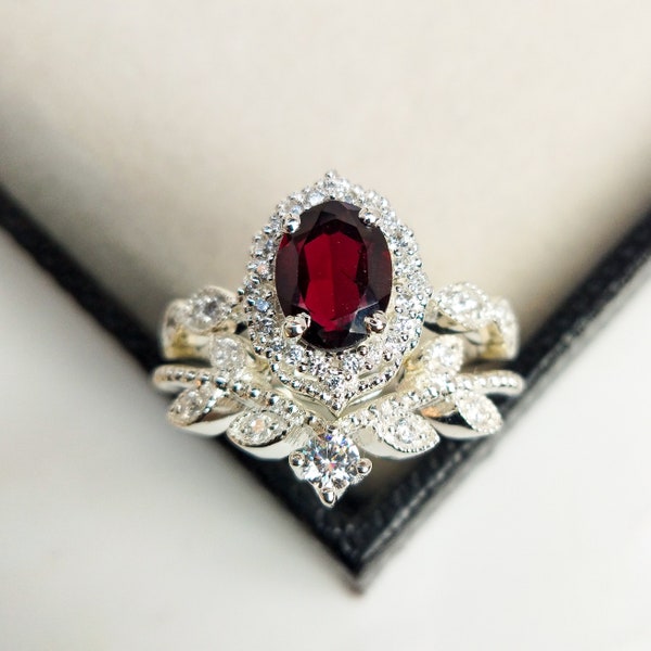 Pink Garnet Ring - Etsy