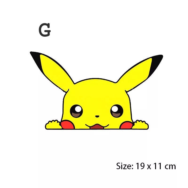 Pikachu Pokemon Car Decal Window Decal Anime Decal New Car | Etsy