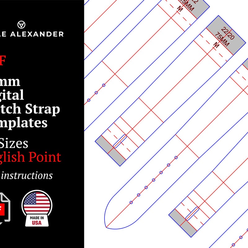 22mm Watch Strap Svg - Etsy