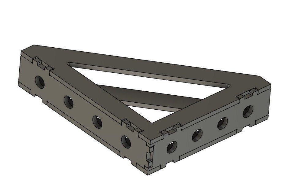 225 x 190 x 50 Fixture Square DXF — Symbiotic Engineering