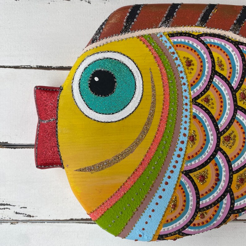 Fish Art, Wall Hanging, Wooden Fish, Wood Art , Home Decor, Gift for ...