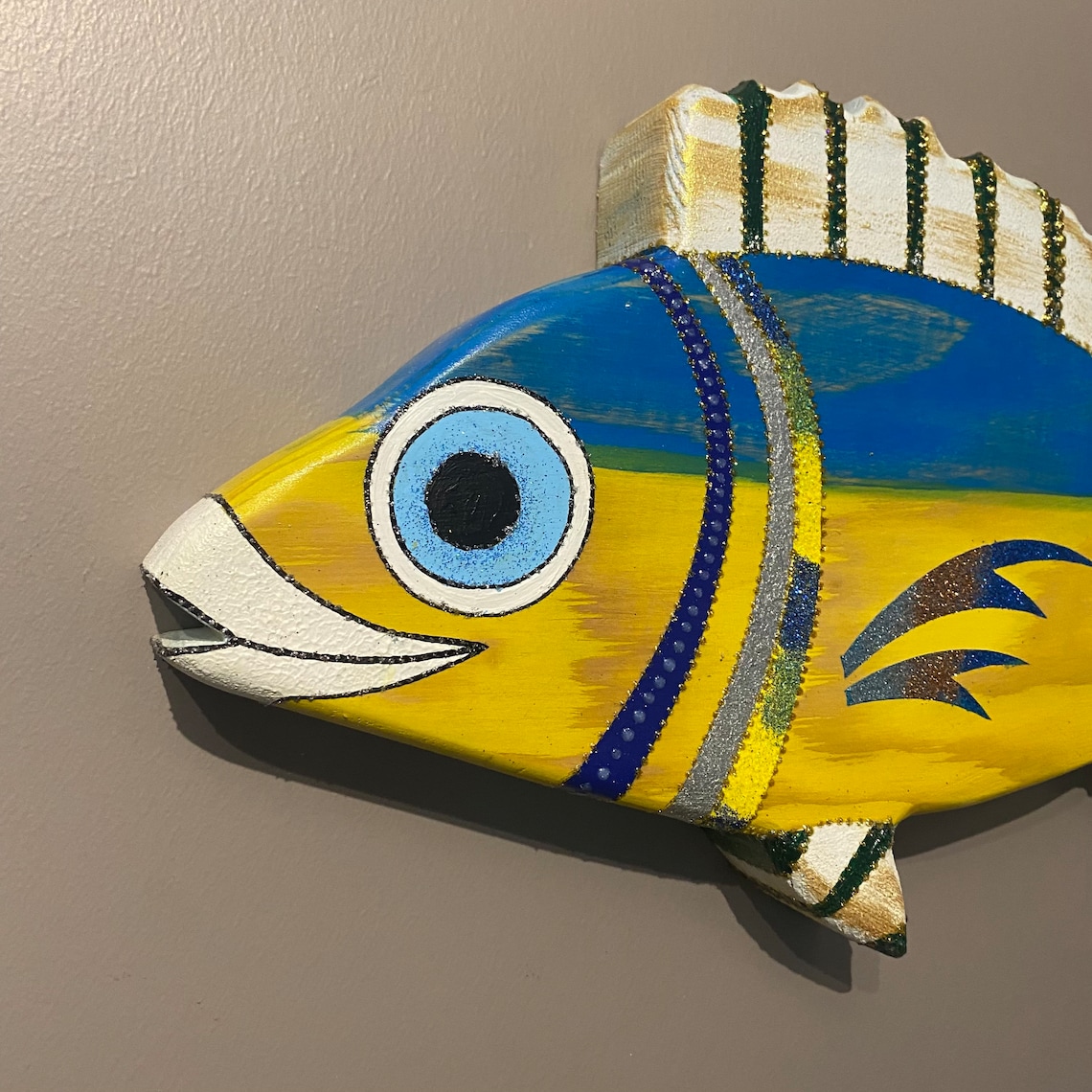 Wooden Fish, Wall Hanging, Wood Wall Hanging, Wooden Wall Decoration ...