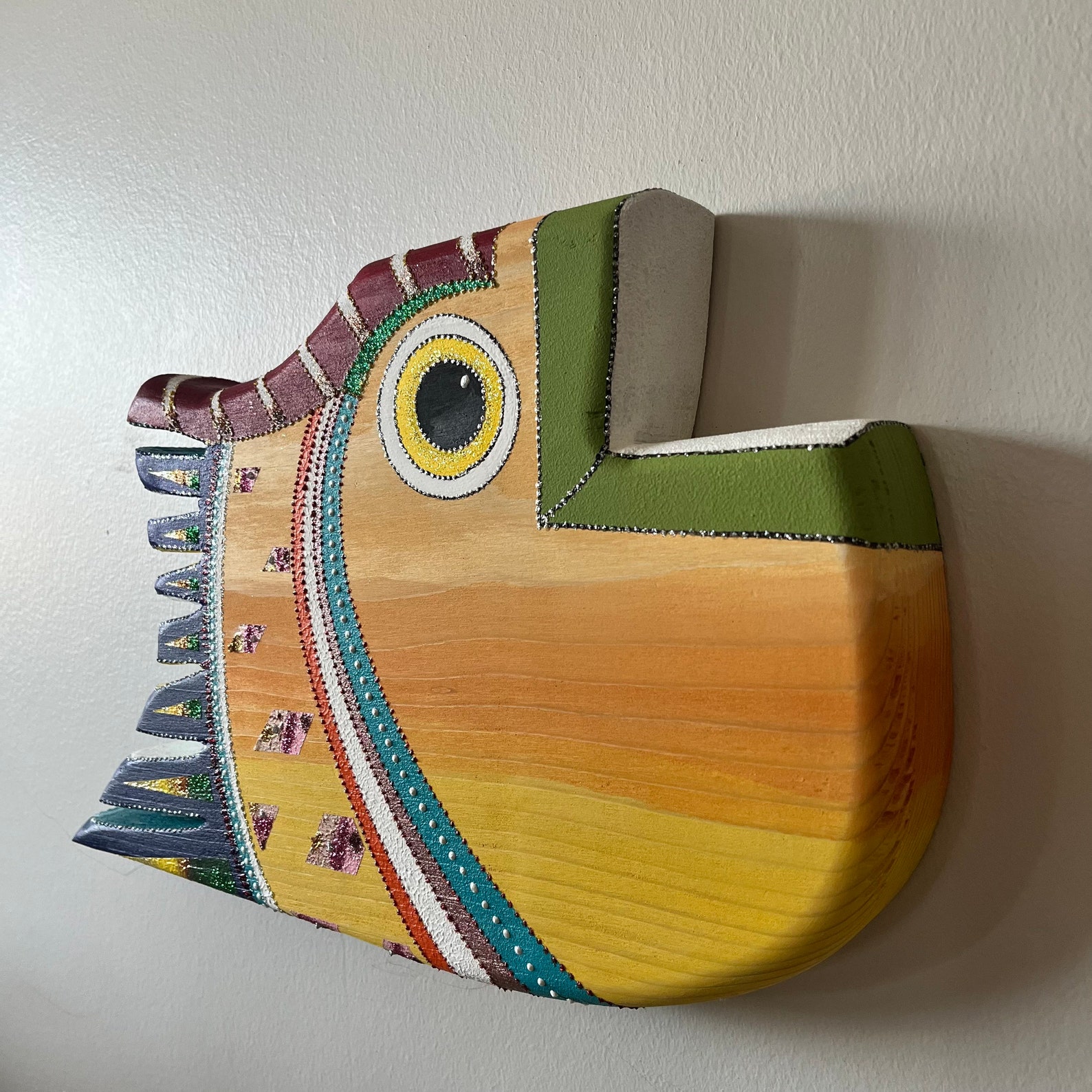 Wooden Fish for Costal Home, Wood Decor, Wall Art, Wood Wall Hanging ...