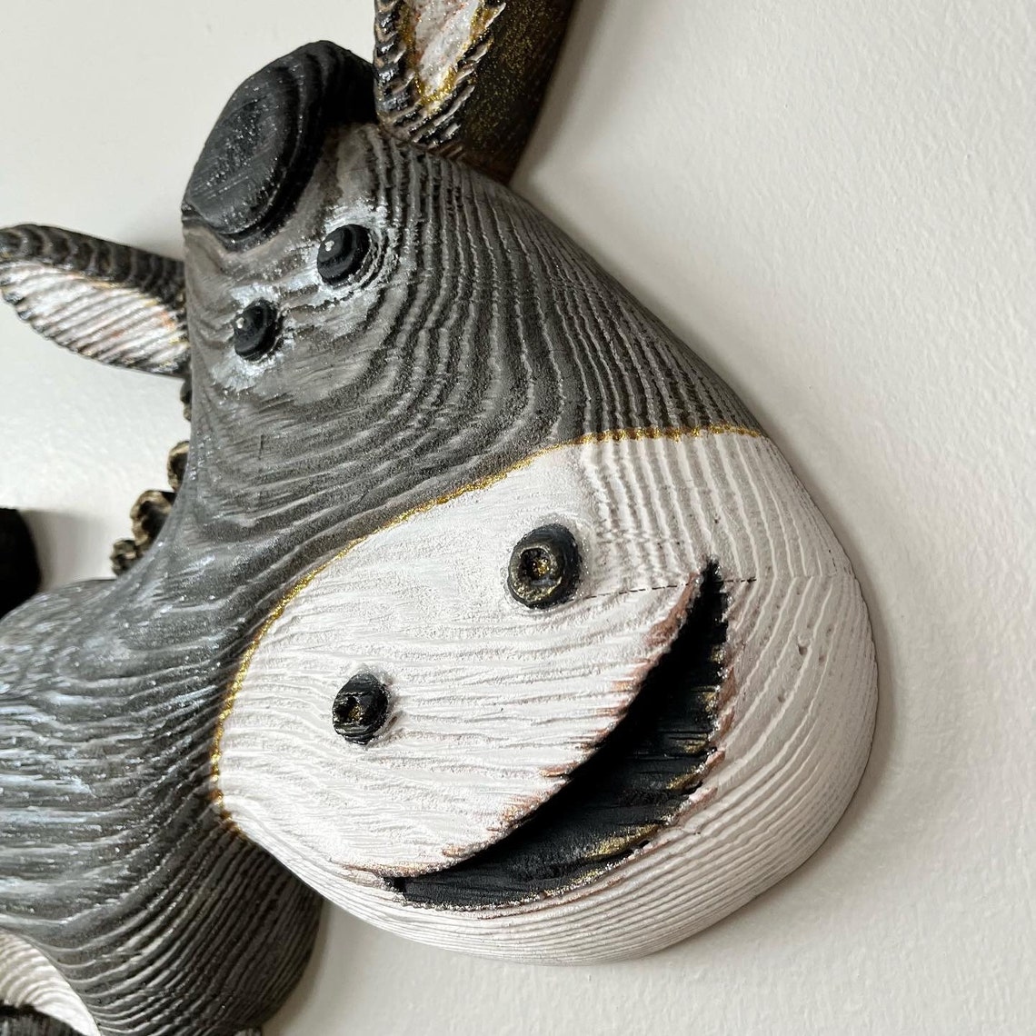 Wooden Donkey Wood Wall Hanging Wood Wall Art Wooden Wall | Etsy