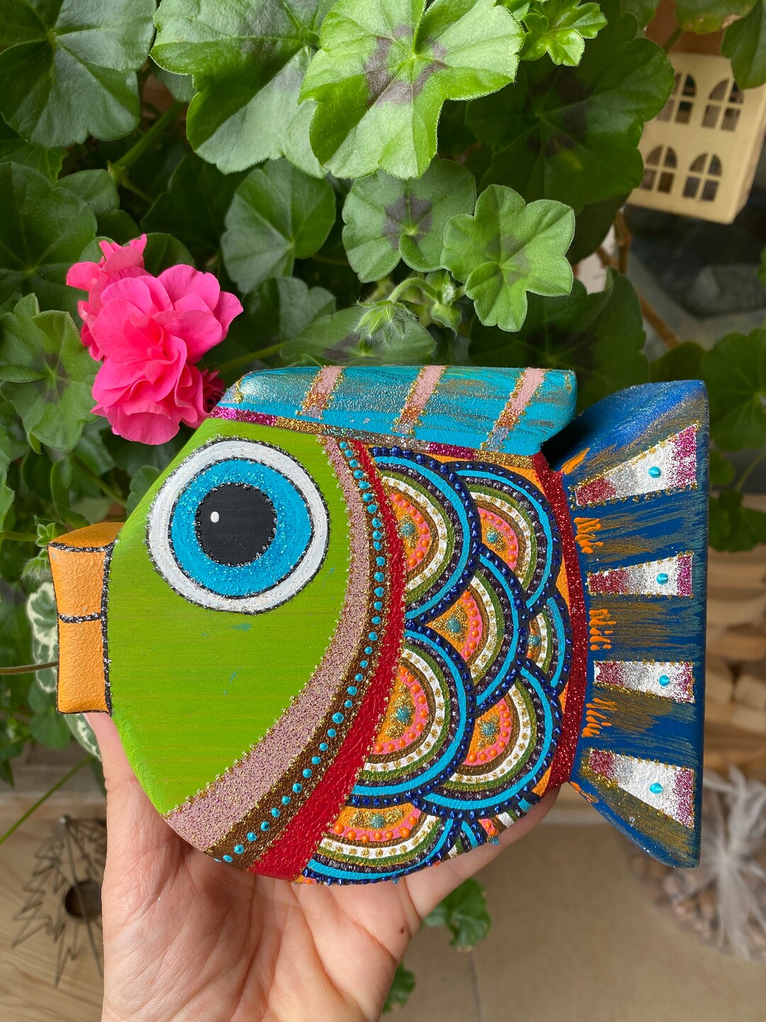 Wooden Fish, Wall Hanging, Wooden Fish, Wood Art , Home Decor, Gift for ...