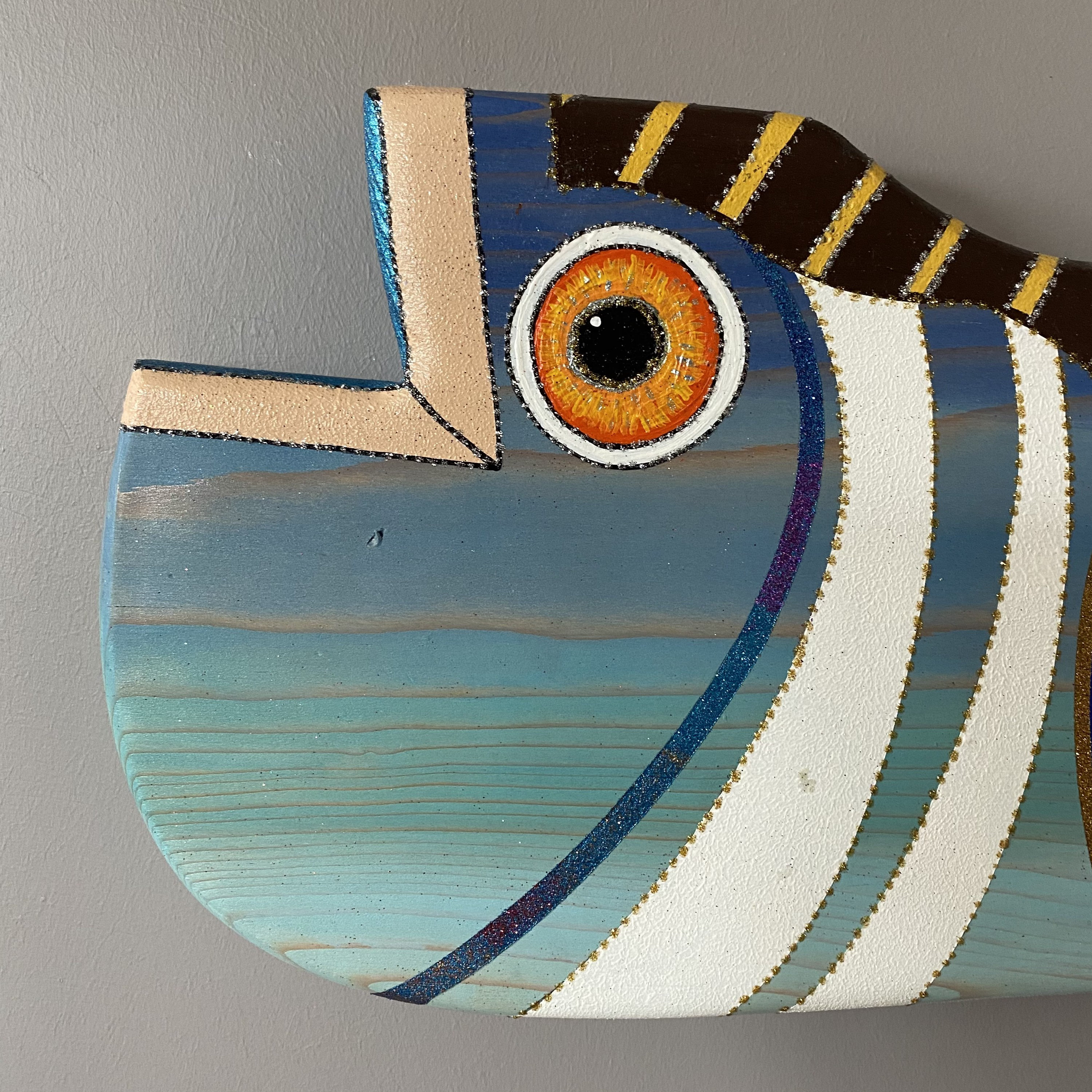 Handmade Wooden Fish Wall Hanging, Painted Fish,wall Hanging, Wood Wall ...