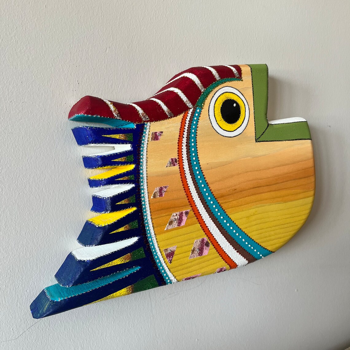 Wooden Fish for Costal Home, Wood Decor, Wall Art, Wood Wall Hanging ...