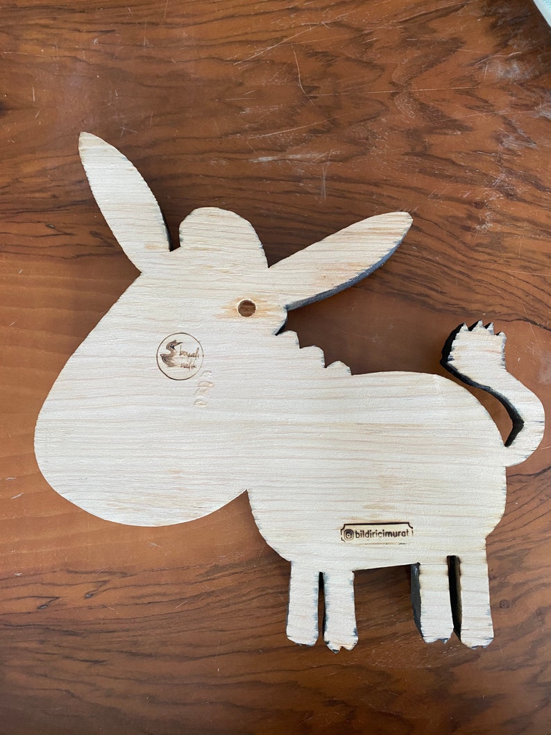 Wooden Donkey, Wood Wall Hanging, Wood Wall Art, Wooden Wall Decoration ...