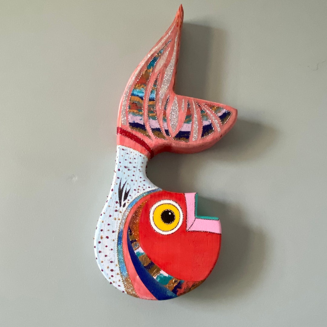 Wooden Fish Wall Hanging - Etsy
