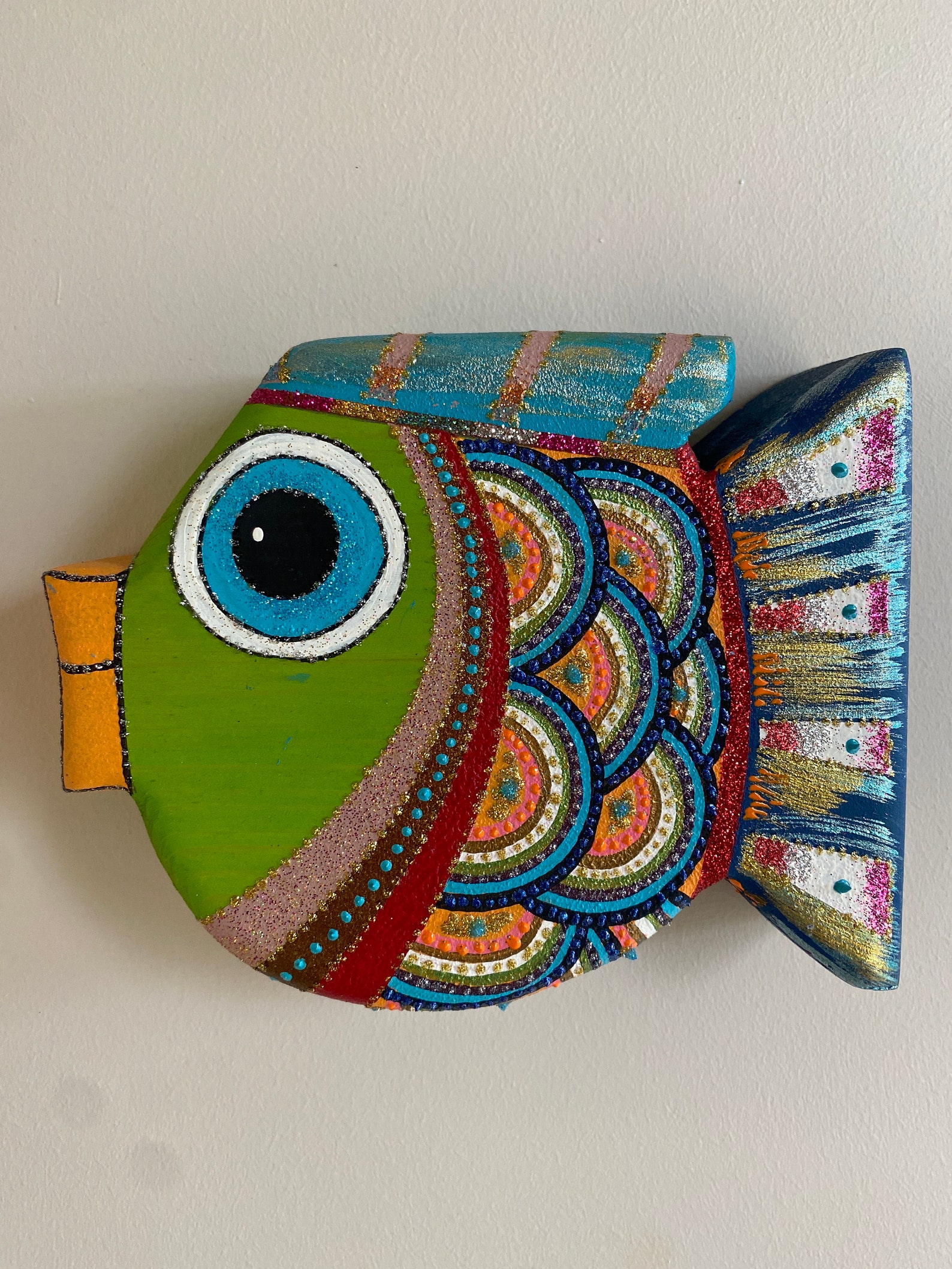 Wooden Fish, Wall Hanging, Wooden Fish, Wood Art , Home Decor, Gift for ...