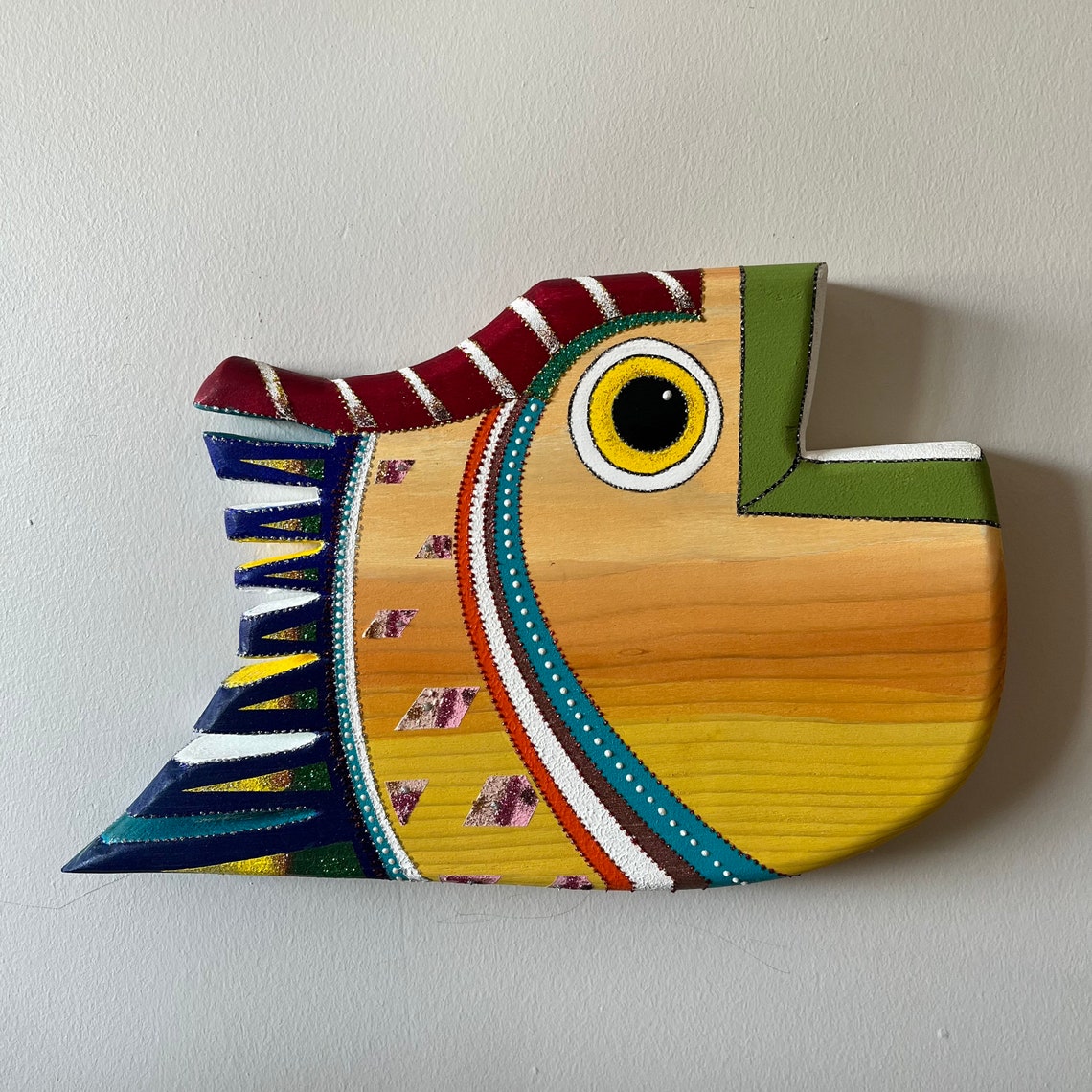 Wooden Fish for Costal Home, Wood Decor, Wall Art, Wood Wall Hanging ...
