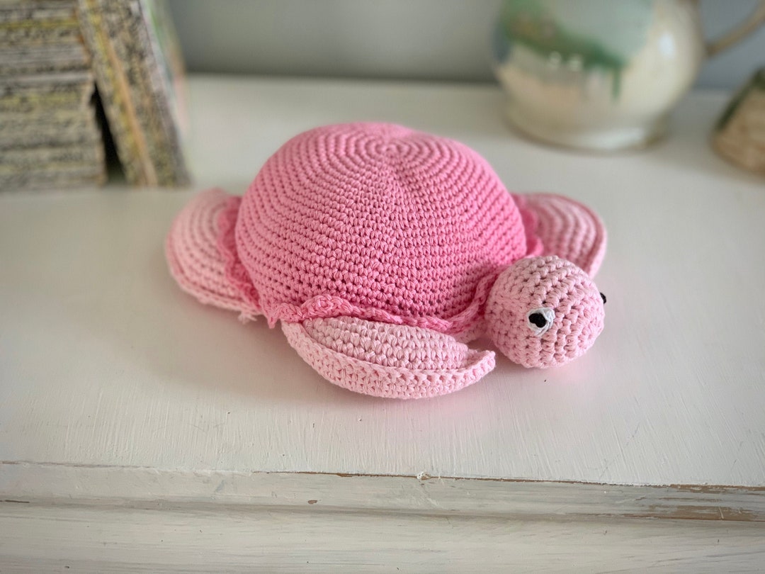Baby Turtle Crochet Baby Sea Turtle in Pink Crochet Baby - Etsy