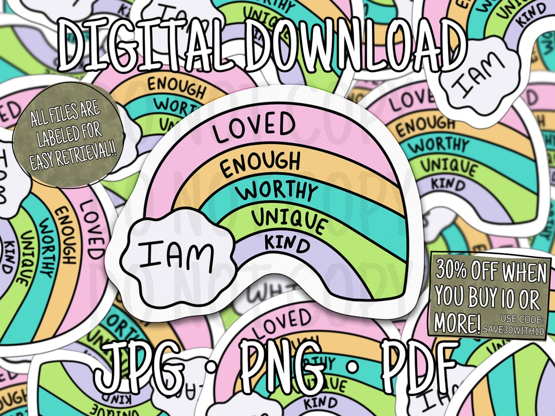 I Am — Hand Drawn *DIGITAL DOWNLOAD* - Etsy