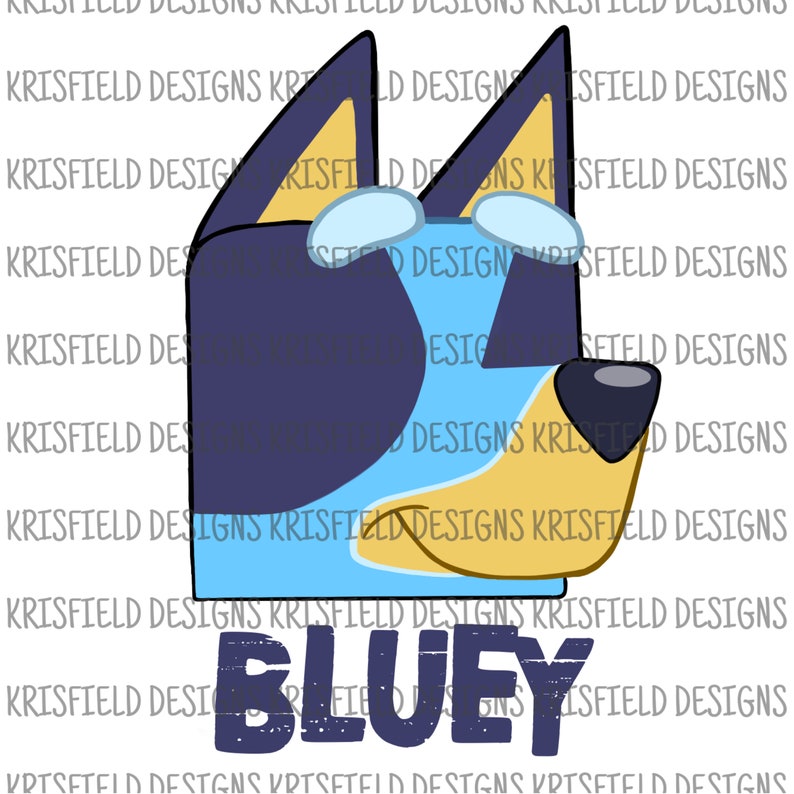Bluey: Bluey Hand Drawn DIGITAL DOWNLOAD - Etsy