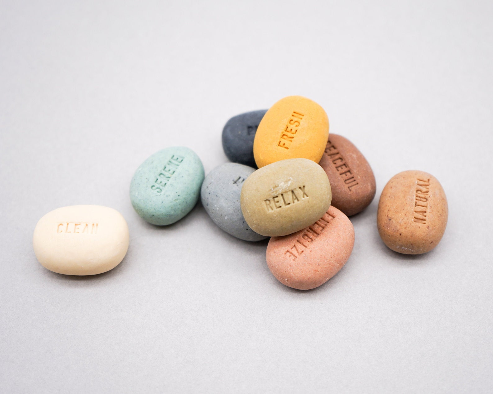 Handmade Mood Wording Soaps With Porcelain Soap Dish - Etsy
