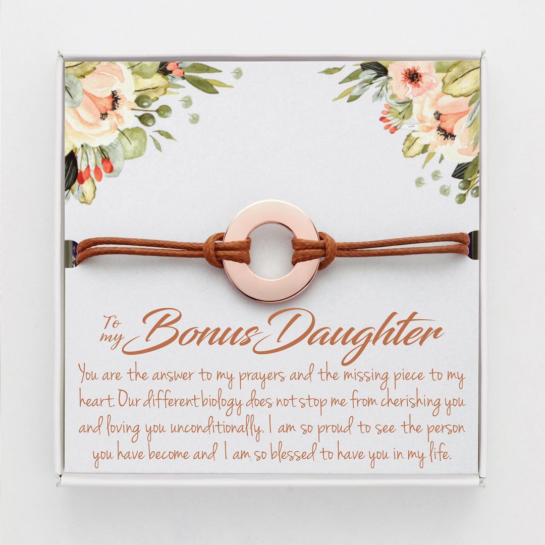 Birthday Gift for Bonus Daughter, Bonus Daughter Mothers Day Gift ...