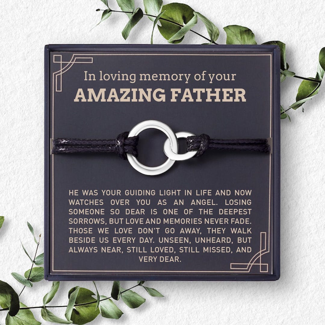 Loss of Father Gift for Son, Dad Loss Gift, Sympathy Card, in Memory of ...