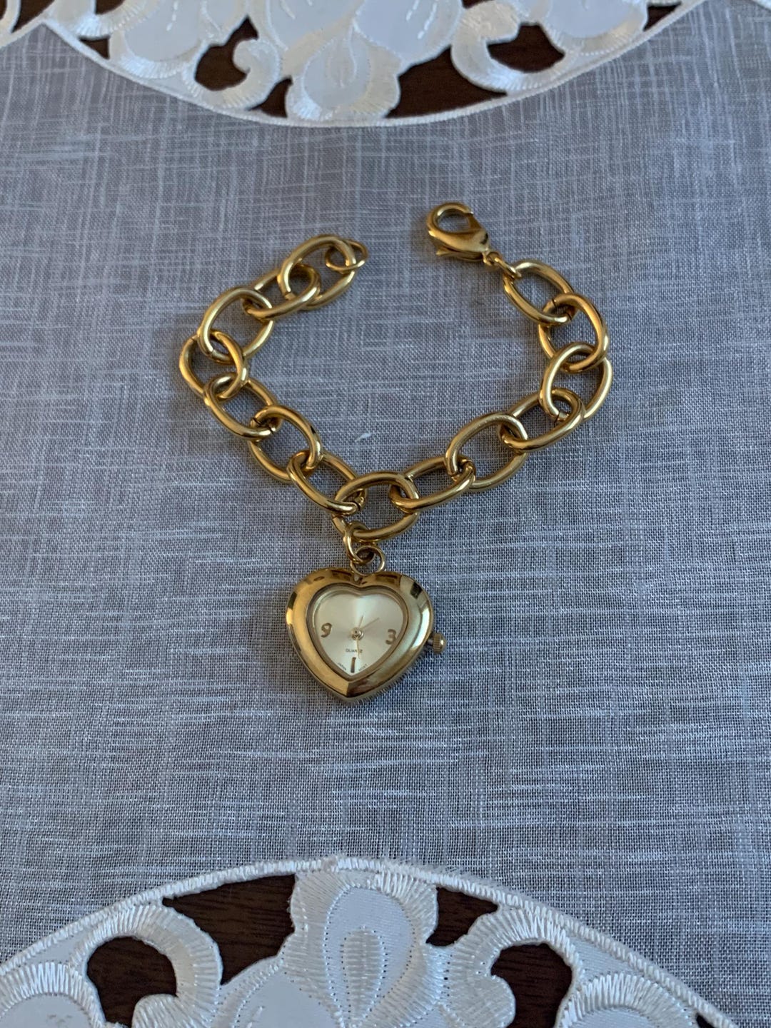 Vintage Women's Heart Shaped Watch - Etsy