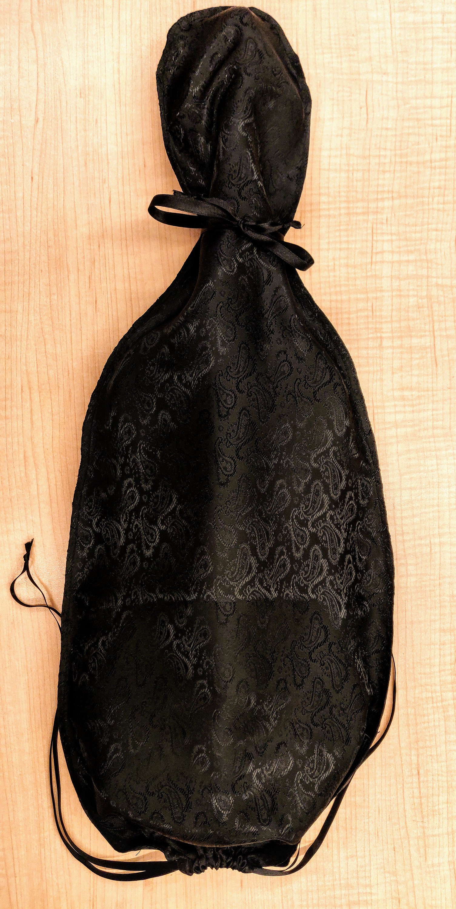 Viola Silk Bag - Black Paisley - Etsy