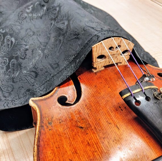 Viola Silk Bag Black Paisley | Etsy