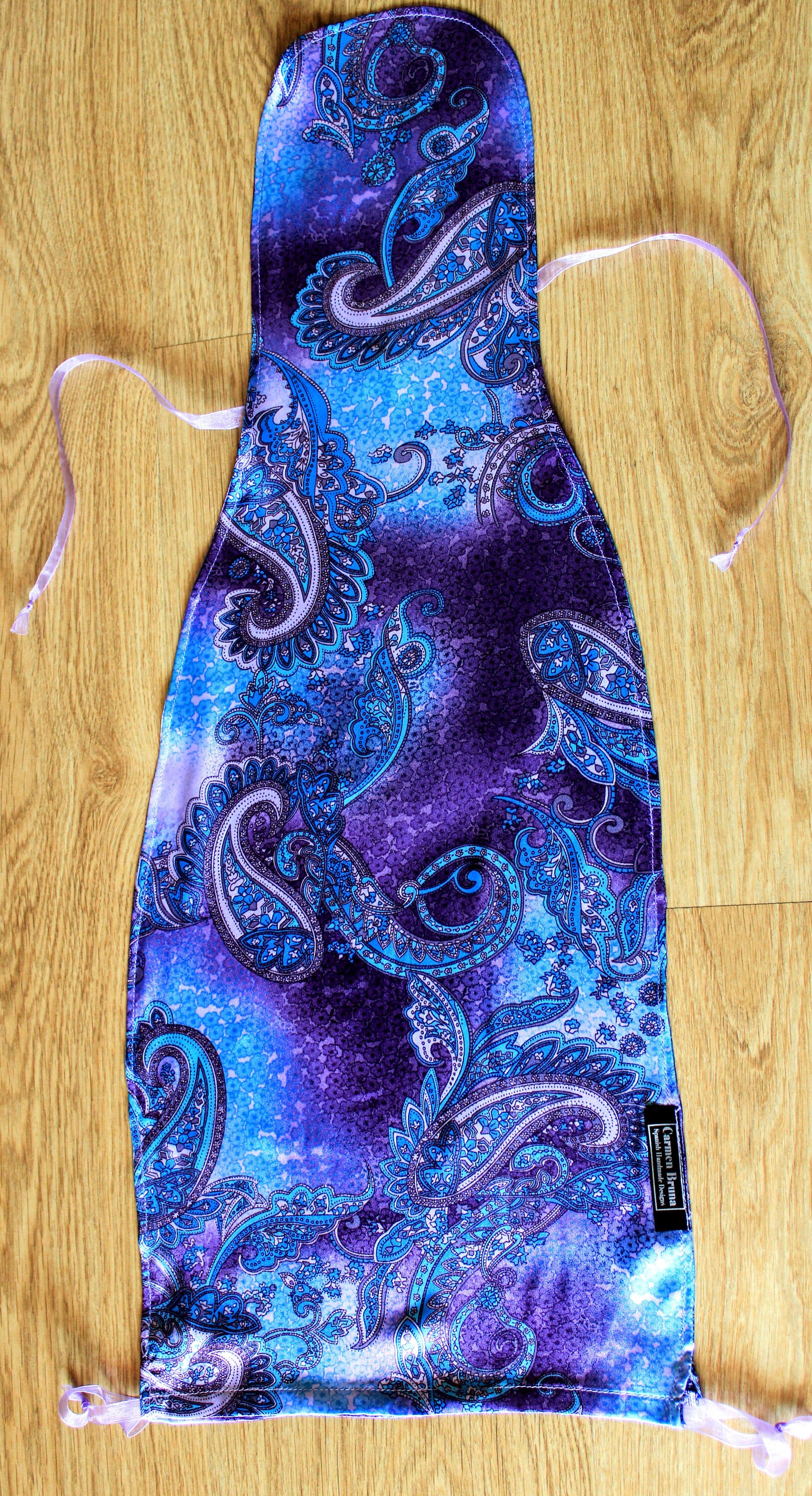 Viola Silk Bag Mauve & Blue Paisley - Etsy