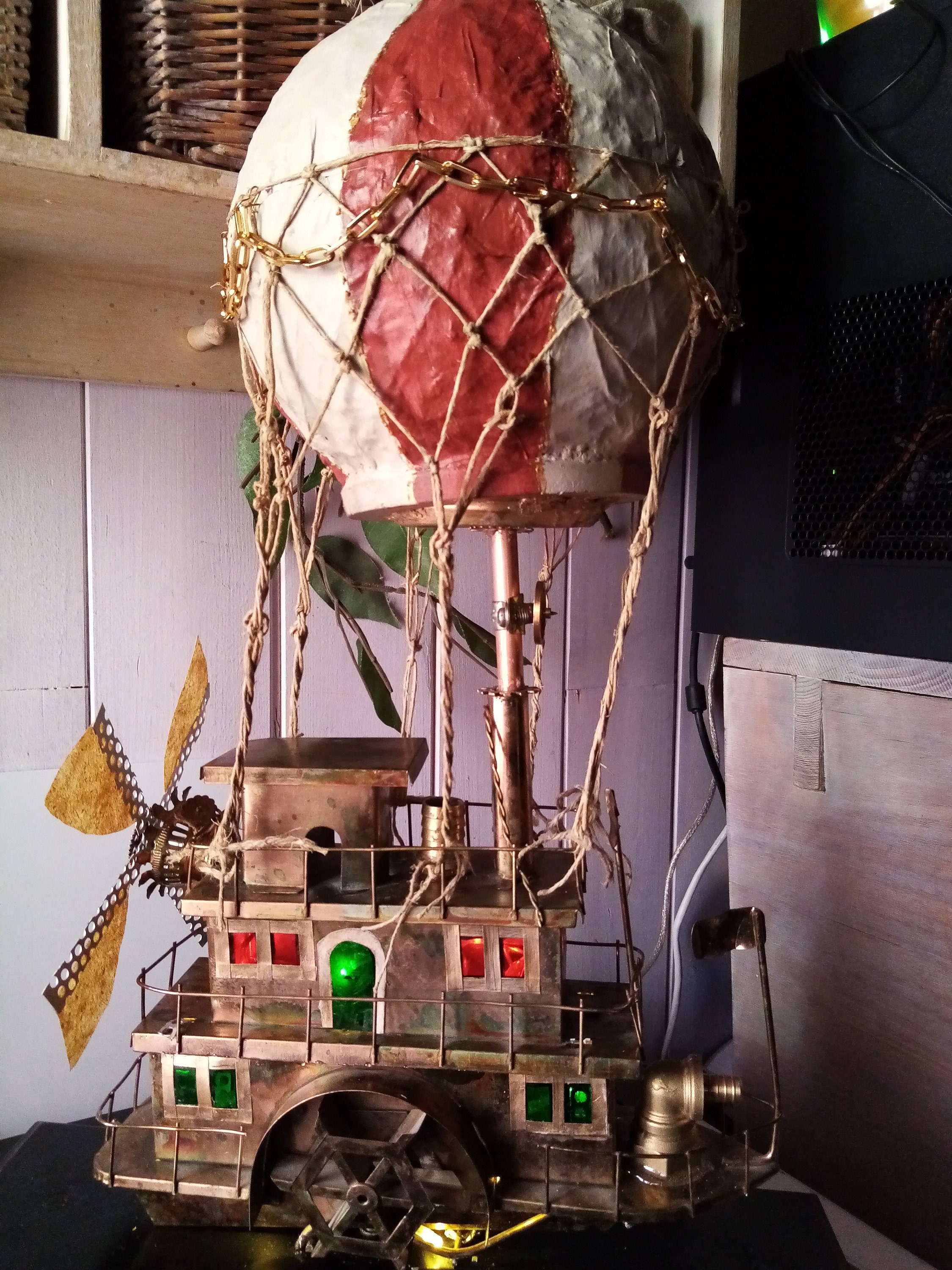 Bateau mongolfière machine volante Steampunk | Etsy