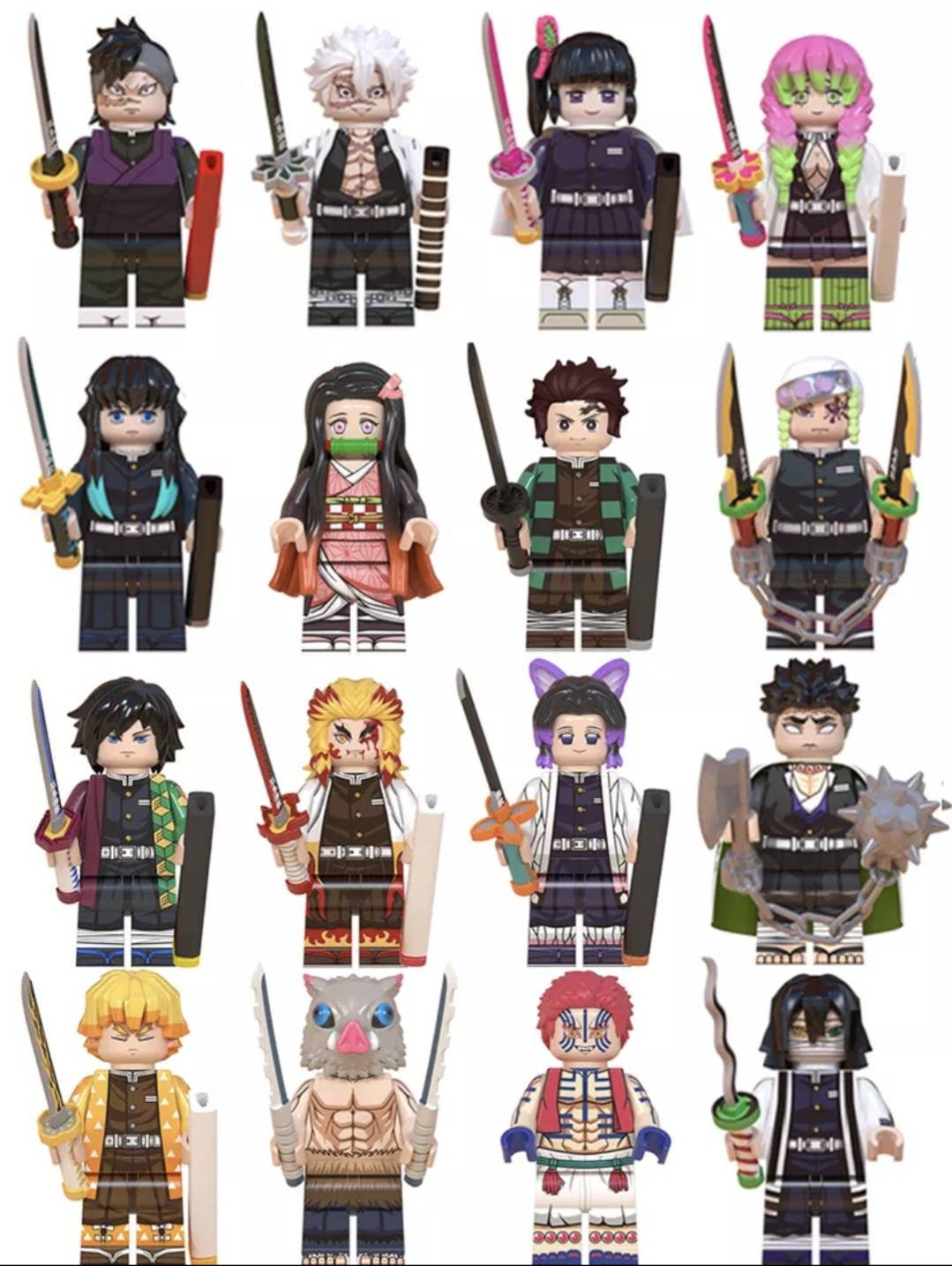 Demon Slayer Animé Custom Made Mini Figure - Etsy UK