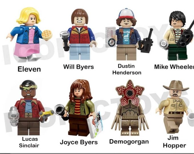 Custom Made Stranger Things Mini Figures Set - Etsy