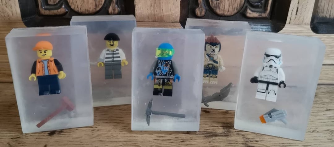 Lego Mini Figure in Hand Crafted SLS Free Glycerine Soaps X 2 Bars ...