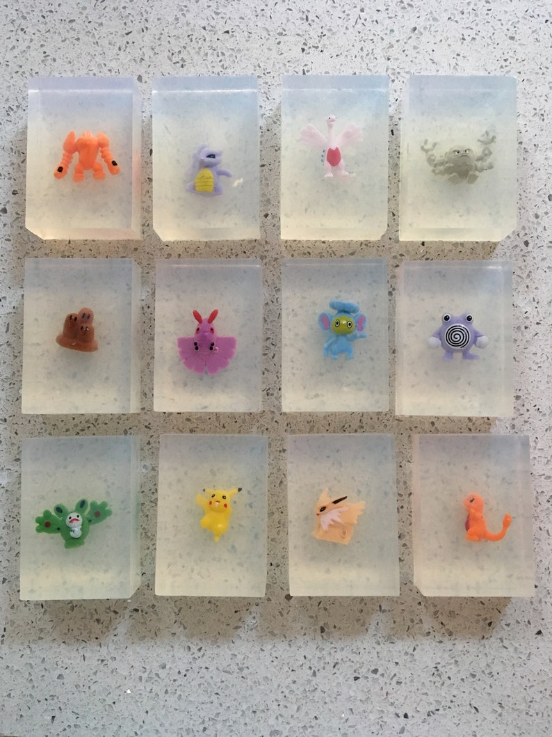 2 Bars of SLS Free Soap With Pokémon Figure Inside - Etsy UK