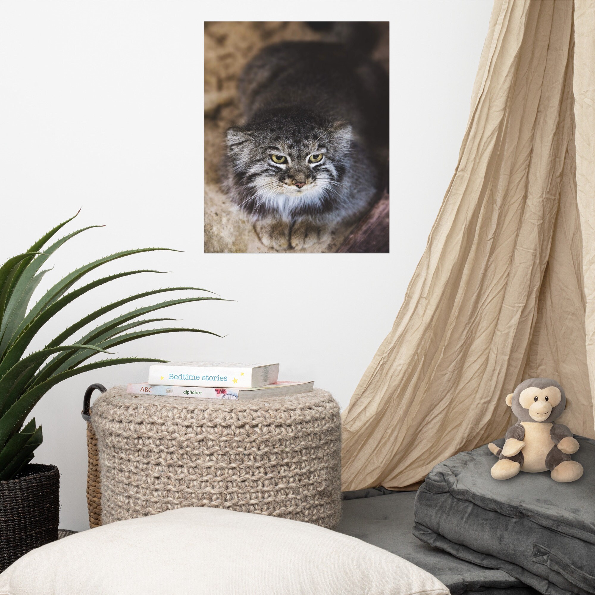 Pallas Cat Paws Poster - Etsy
