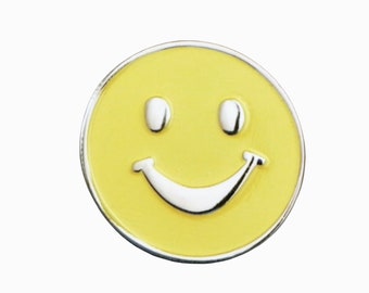 Smiley Face Pin | Etsy