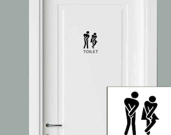 Funny Toilet Decal - Etsy