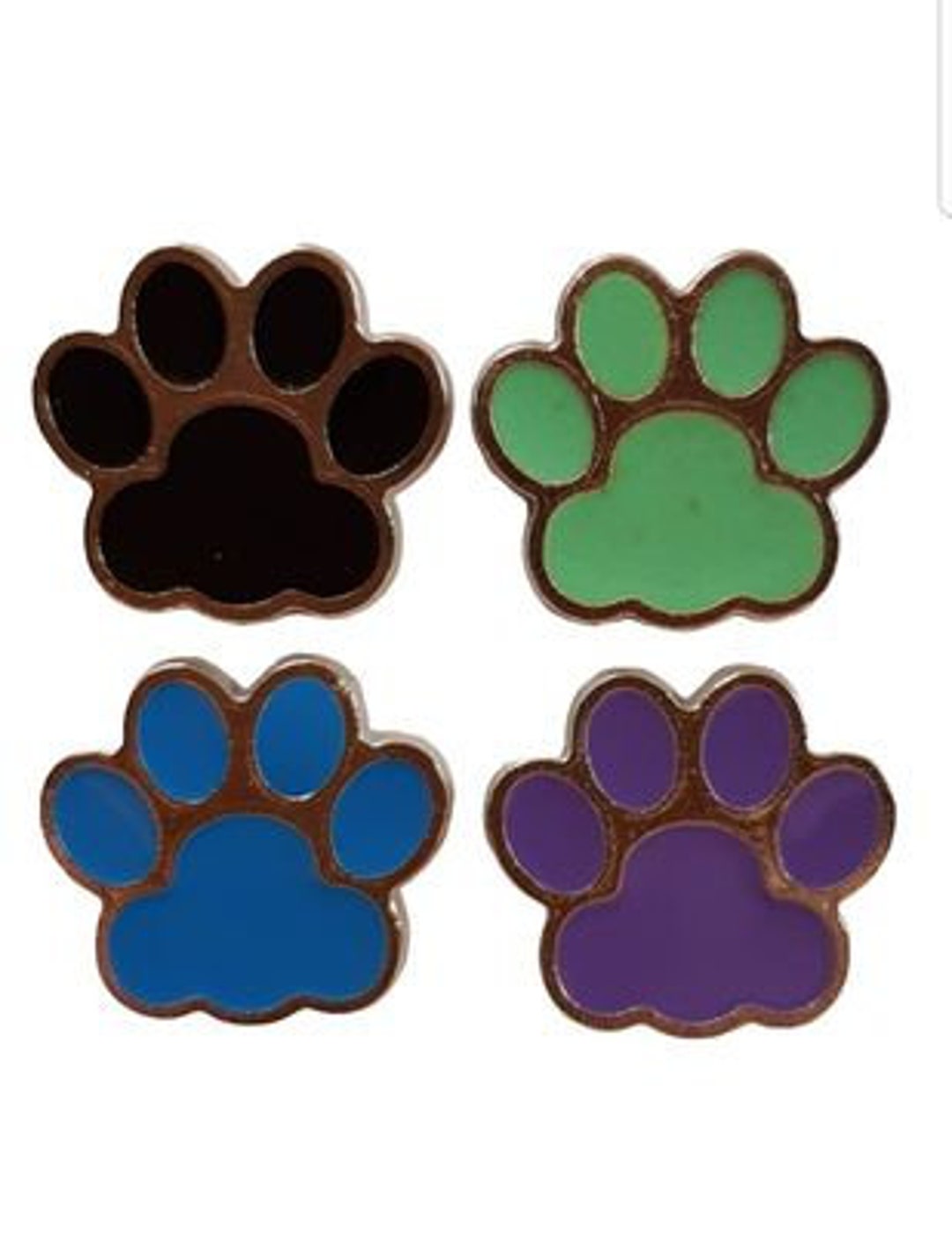 Dog Cat Animal Paw Print Enamel Pin Badge Lapel - Etsy