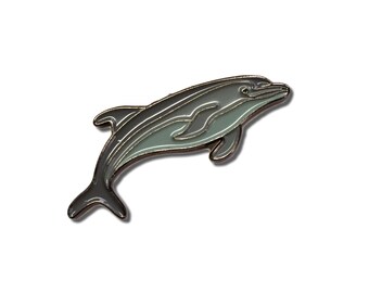 Rainbow Metal Dolphin Enamel Pin Badge Multi Chrome Ano - Etsy UK