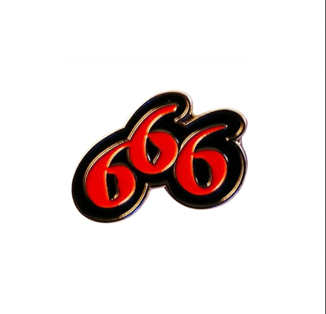 666 Enamel Pin Badge Lapel - Etsy