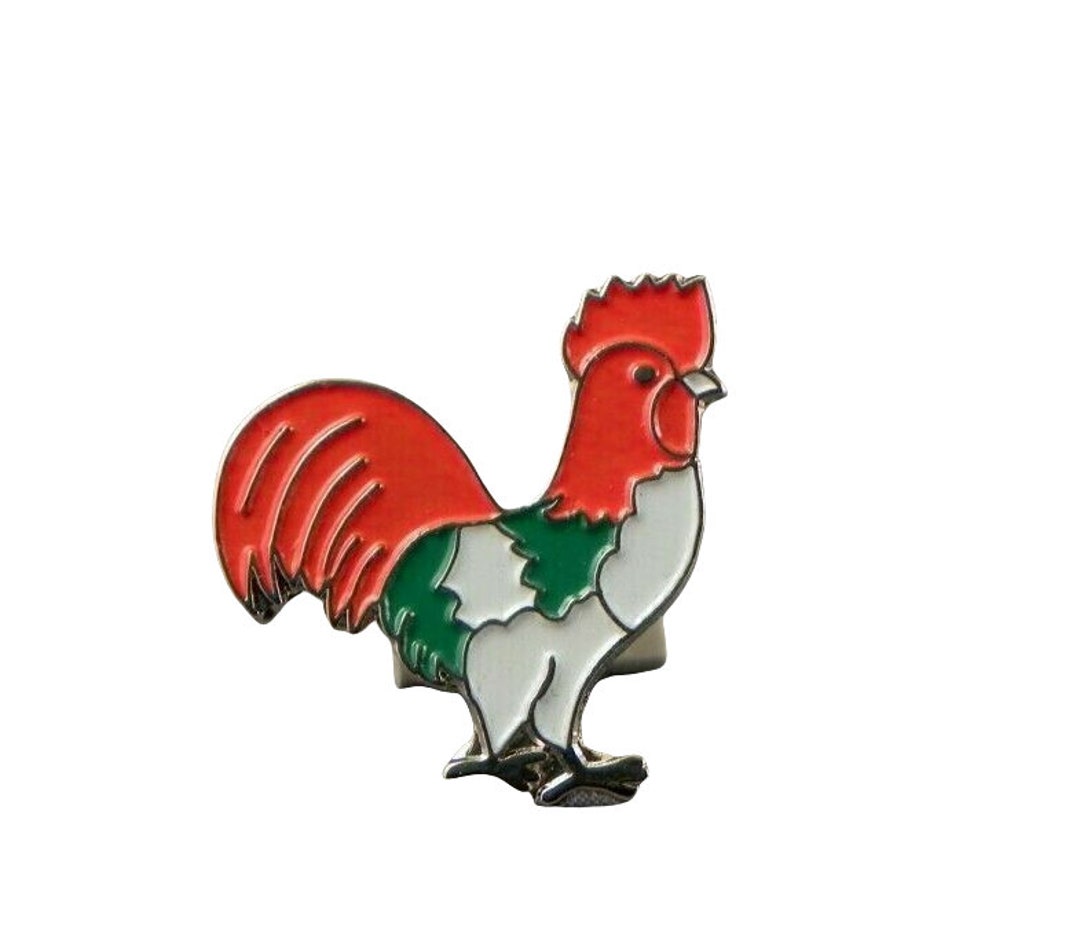 Red Rooster Cockerel Enamel Pin Badge Lapel - Etsy